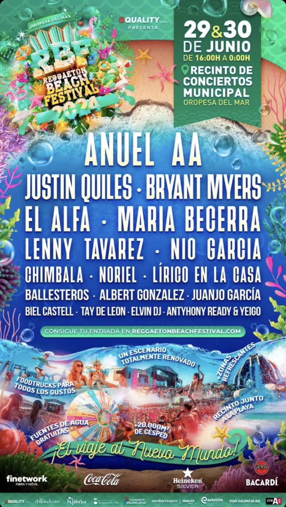 Reggaeton Beach Festival 2024 - Cartel, Horarios y mucho más